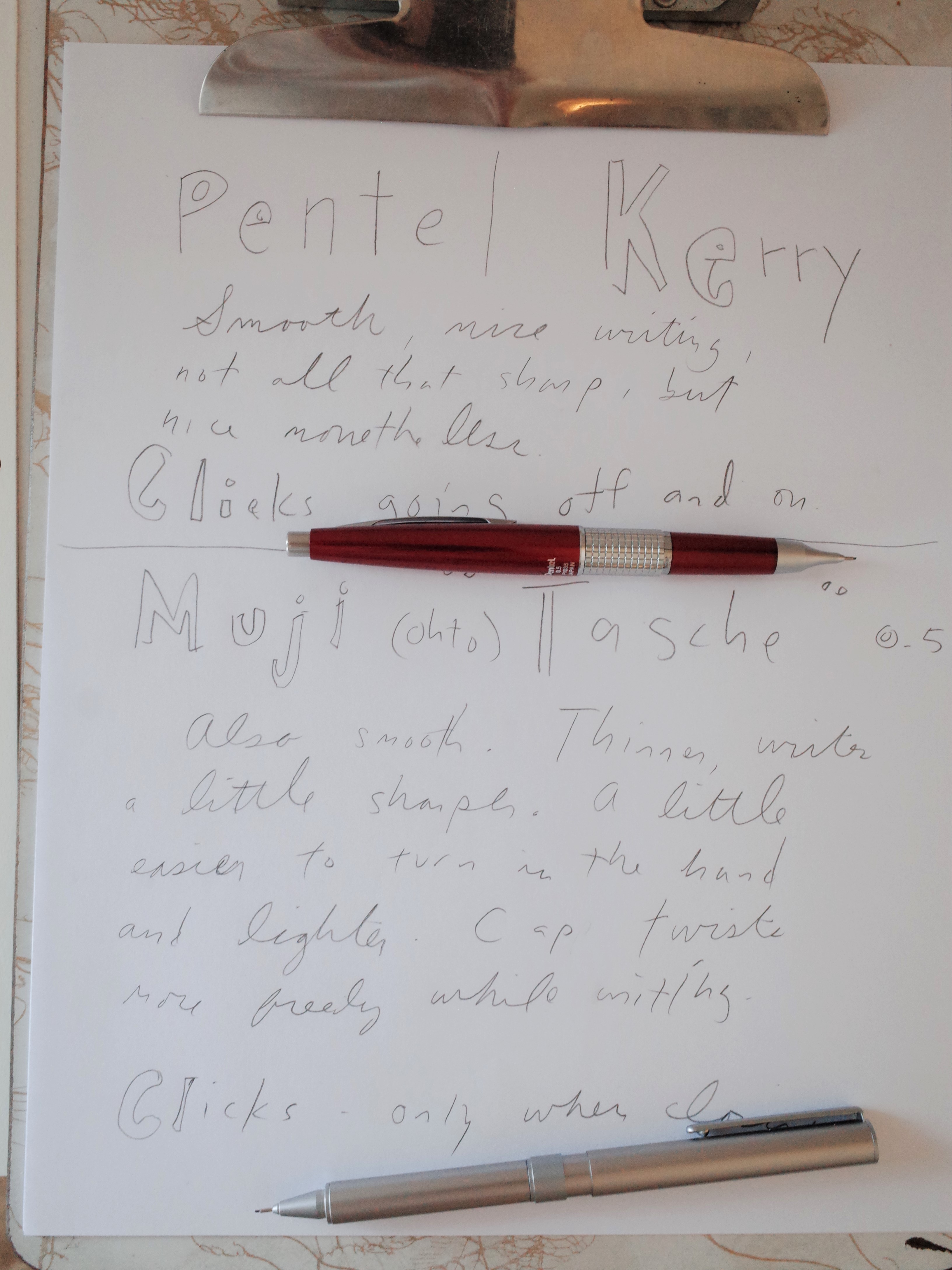 A “mere” mechanical pencil flesh wound, or time for a capped pencil ...